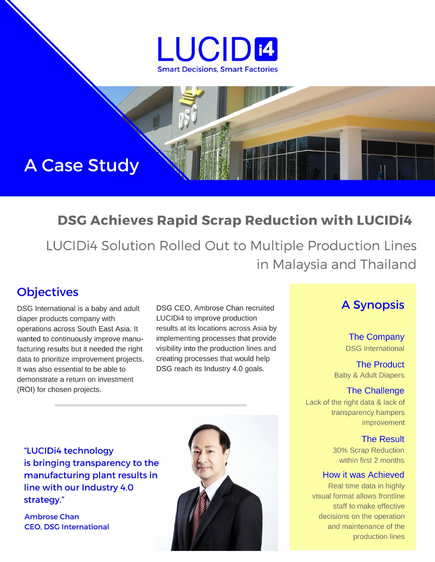 REDUCE SCRAP RATE – LUCIDi4